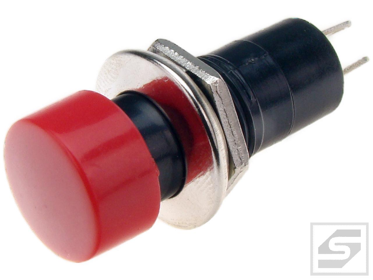 Przełącznik przyciskowy PBS-16AR 3A;250V okr.czerwony ON-(OFF) RoHS - Hurtownia STĘPIEŃ - sklep ...